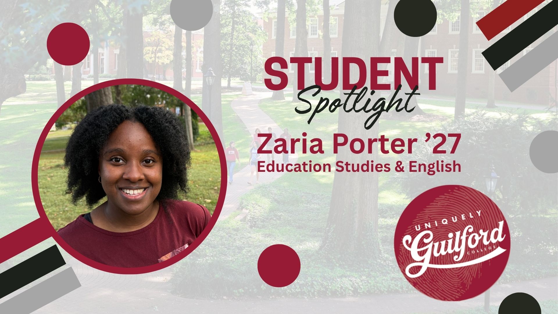 More Than a Campus: Zaria Porter Found a Community That Gives Back ...
